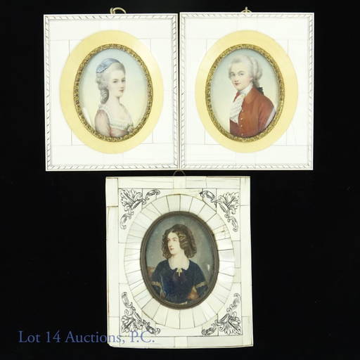 Early 1900s Bone Continental Style European Frames