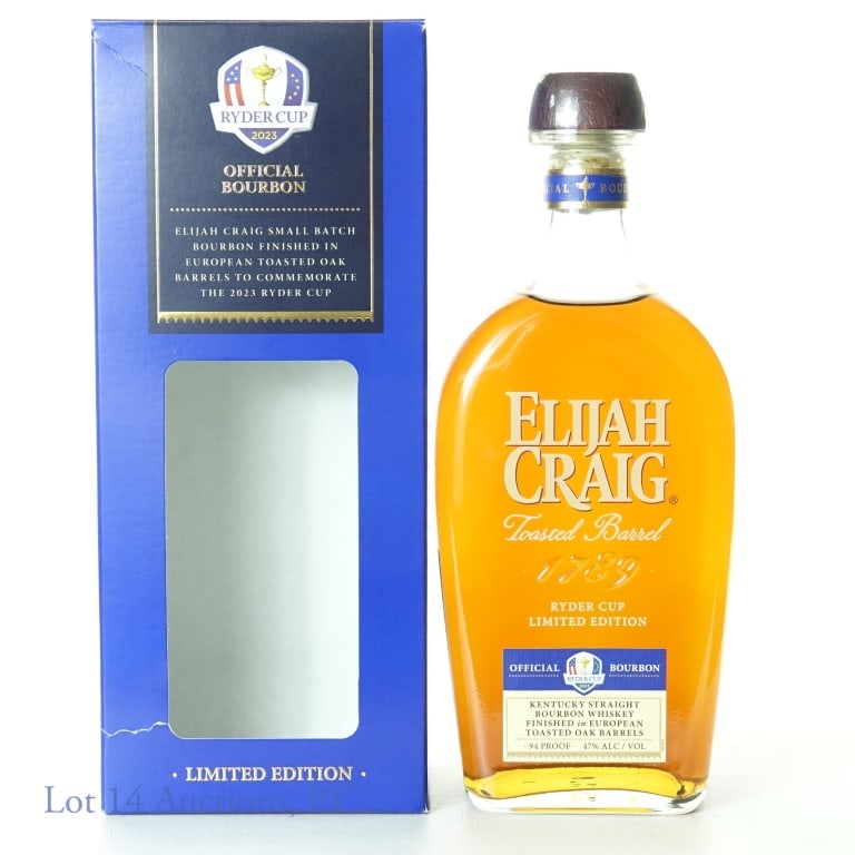2023 Elijah Craig Toasted Barrel Bourbon Ryder Cup