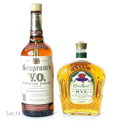 1983 Seagram's V.o. & Crown Royal Rye
