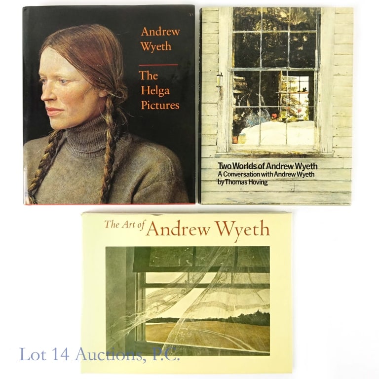 Andrew Wyeth Art Books (3) Auction