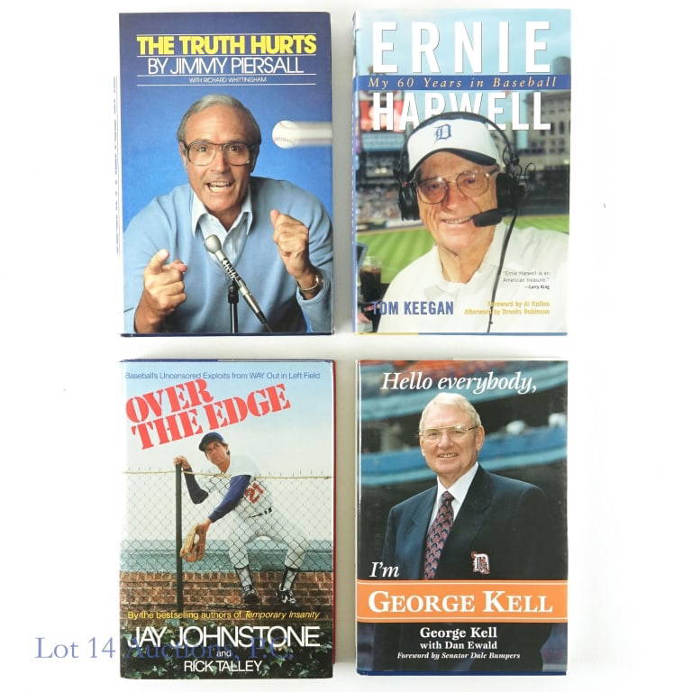 4 Signed Books From Baseball Announcers Auction