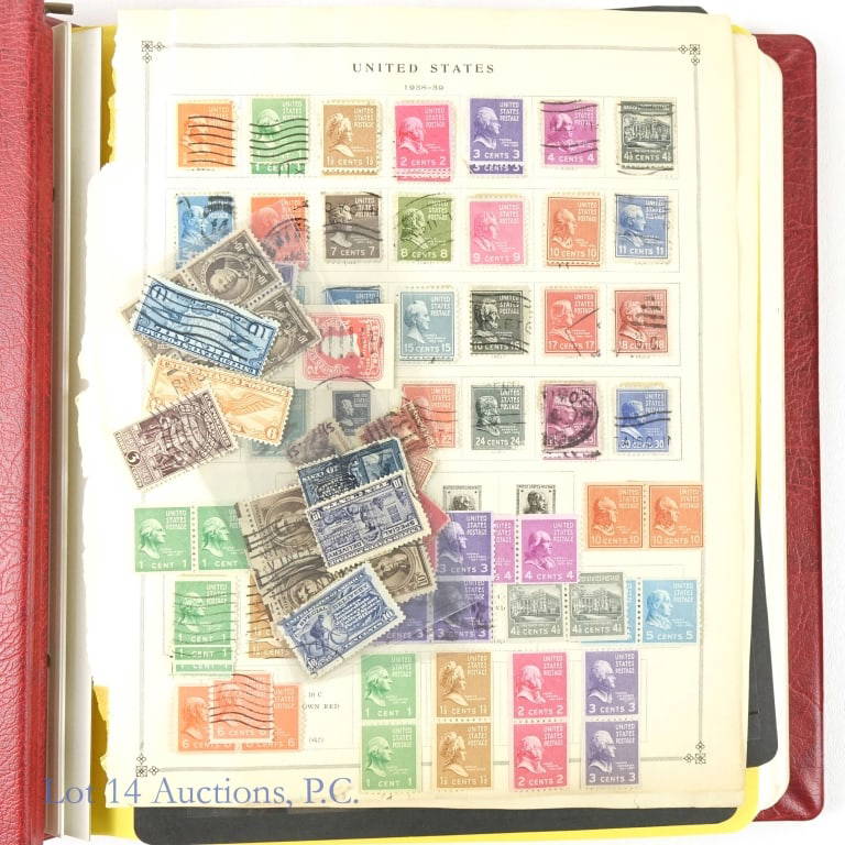 Modern U.s. Postage Stamps Album & Pages Auction
