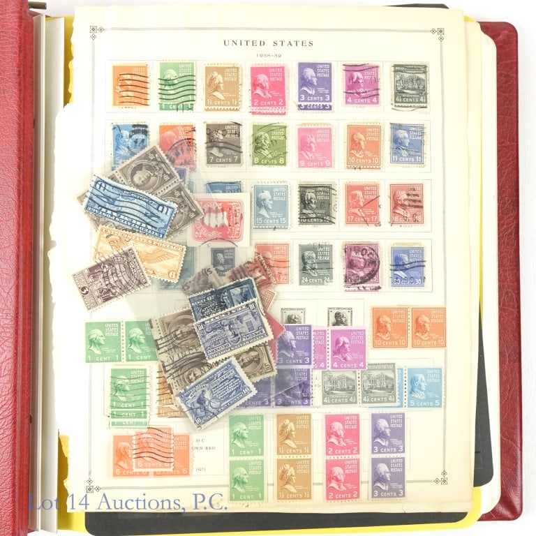 Modern U.s. Postage Stamps Album & Pages Auction