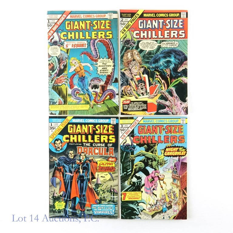 Giant Size Chillers Comics Marvel (4) Auction