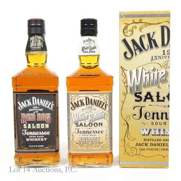 Jack Daniel's Red Dog & White Rabbit Whiskey (2) Auction