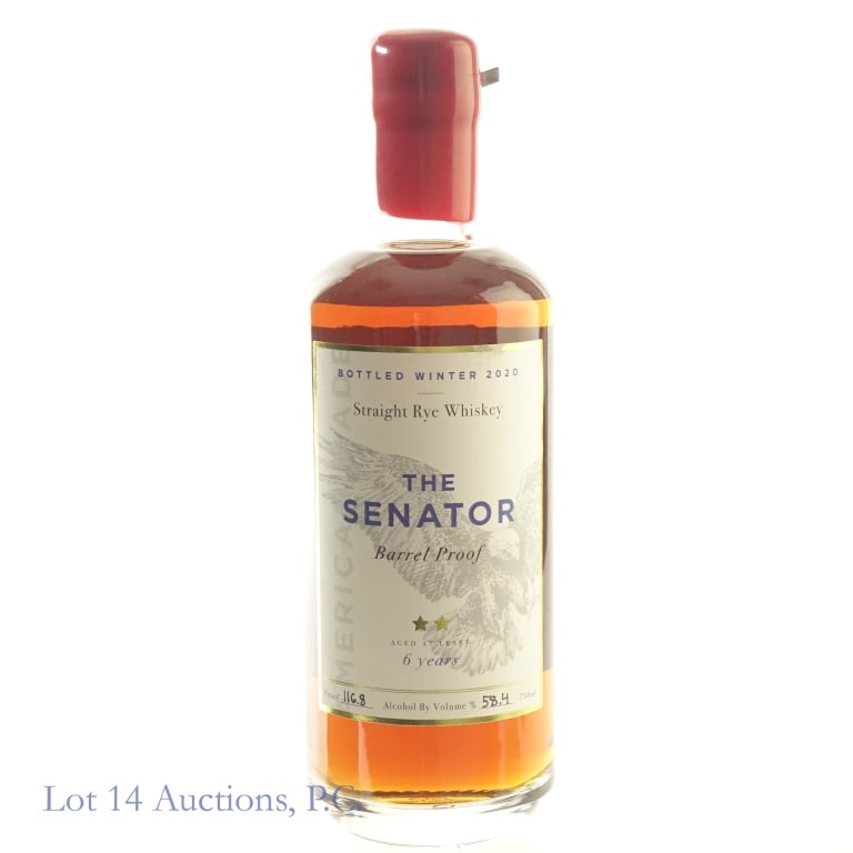 The Senator 6 Year Barrel Proof Rye (2020), 116.8 Proof, 750 Ml ...