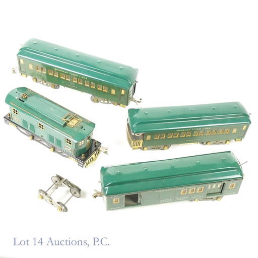 American Flyer 4644 Engine, Cars, Mail Car (4)