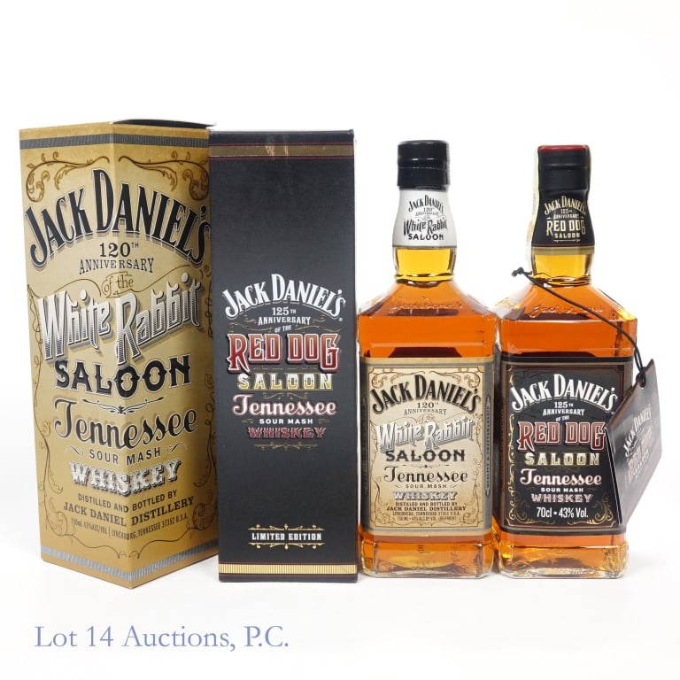 Jack Daniel's Red Dog & White Rabbit Whiskey (2) Auction
