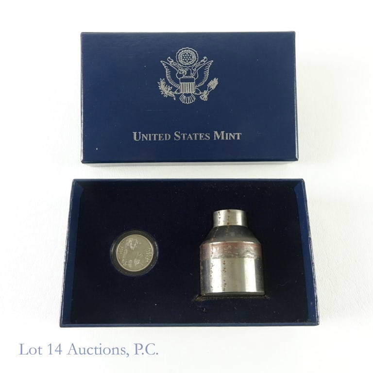 U.s. Mint 2004 Florida 25 Cent Coin & Die Set Auction