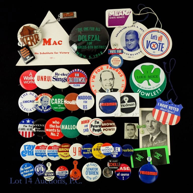 State & Local Political Campaign Items (50+) Auction