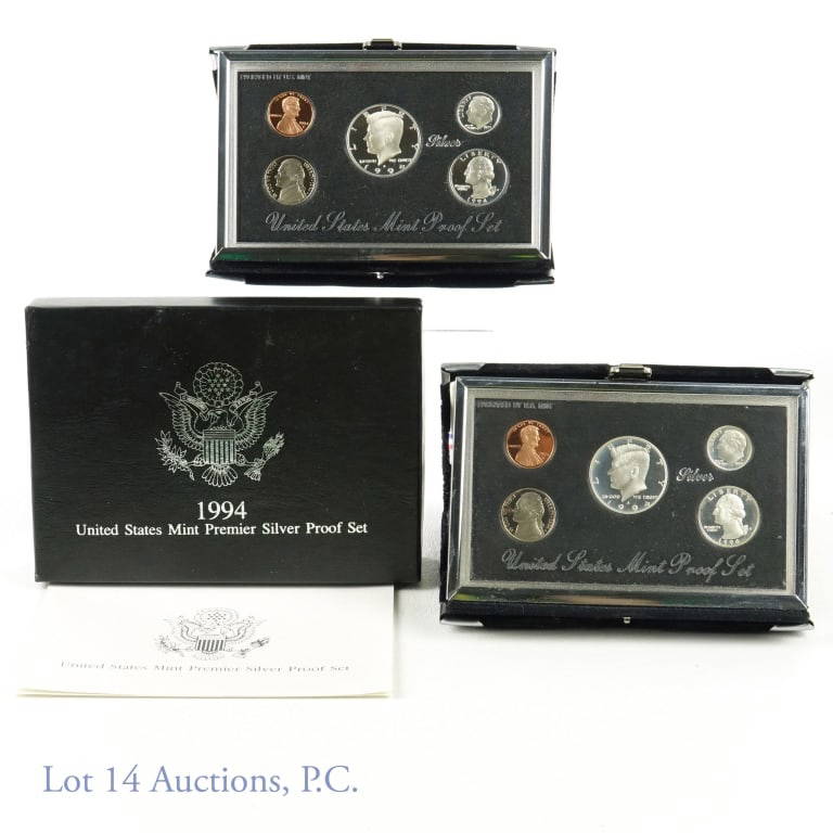 1994-s U.s. Mint Premier Silver Proof Sets (2) Auction