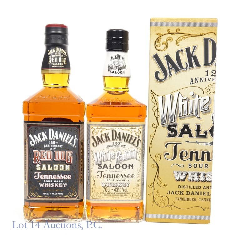 Jack Daniel's Red Dog & White Rabbit Whiskey (2) Auction