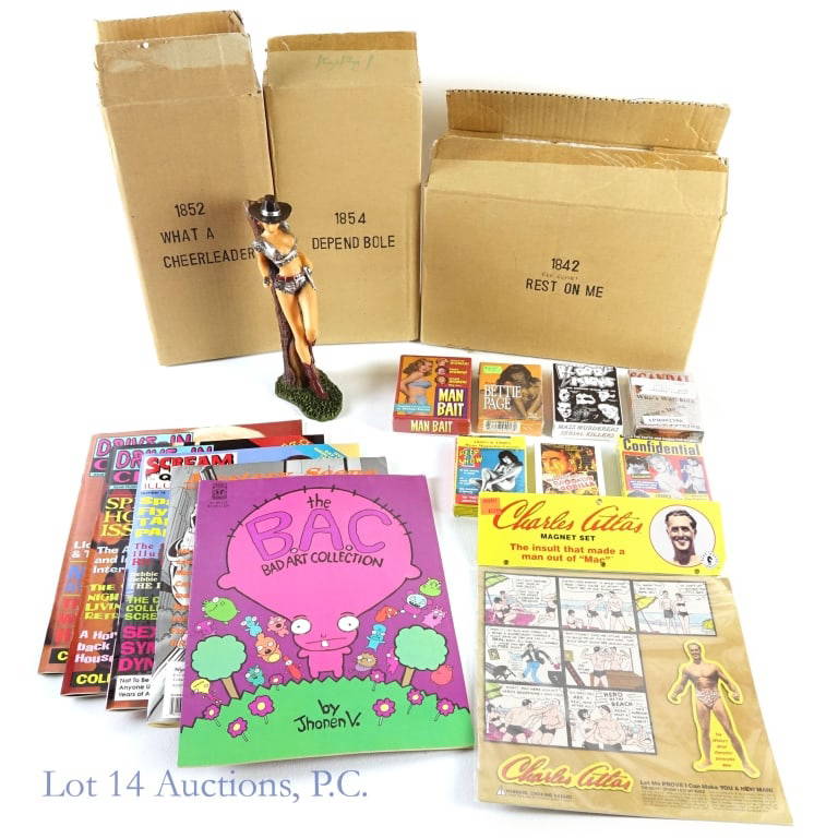 Pinup, Pulp & Horror Collection Adult (16) Auction