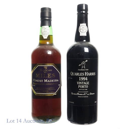 1994 Quarles Harris Port & Miles Madeira Wine (2)