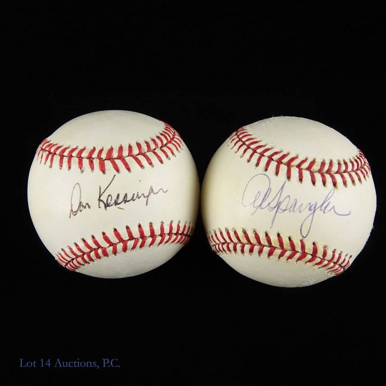 Don Kessinger Al Spangler Signed Baseballs (2) Auction