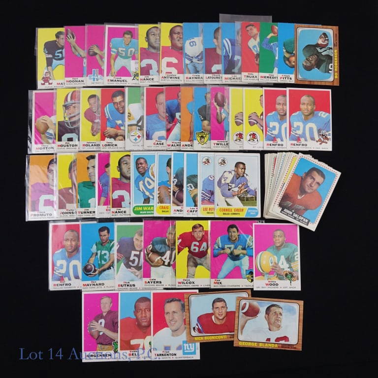 1964-1969 Topps Nfl / Afl Football Cards (67) Auction