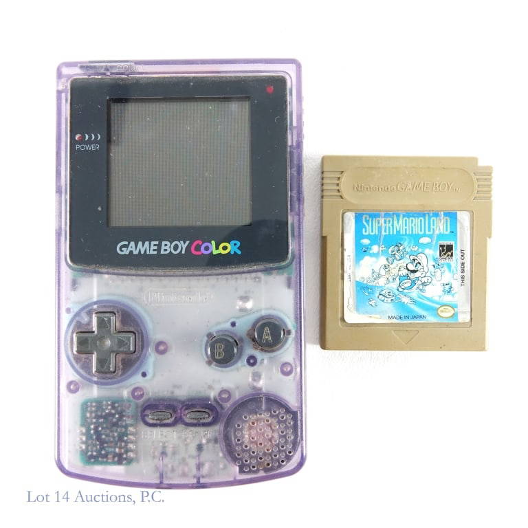 Nintendo Game Boy Color (atomic Purple) (1 Game) Auction