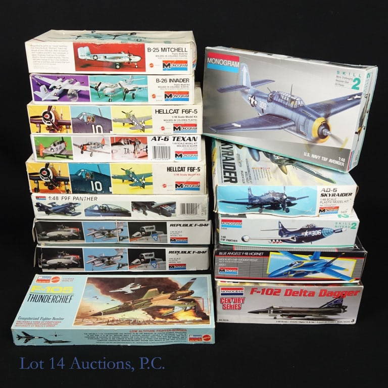 Monogram Model Kits, Jets (14) Auction