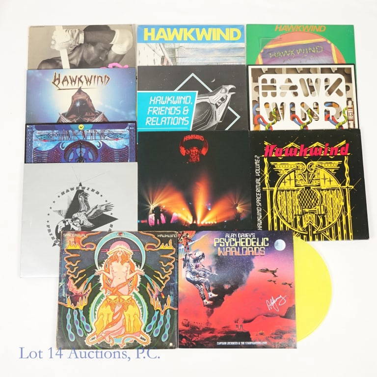 Vinyl Records, Hawkwind, Space Ritual & More (12) Auction