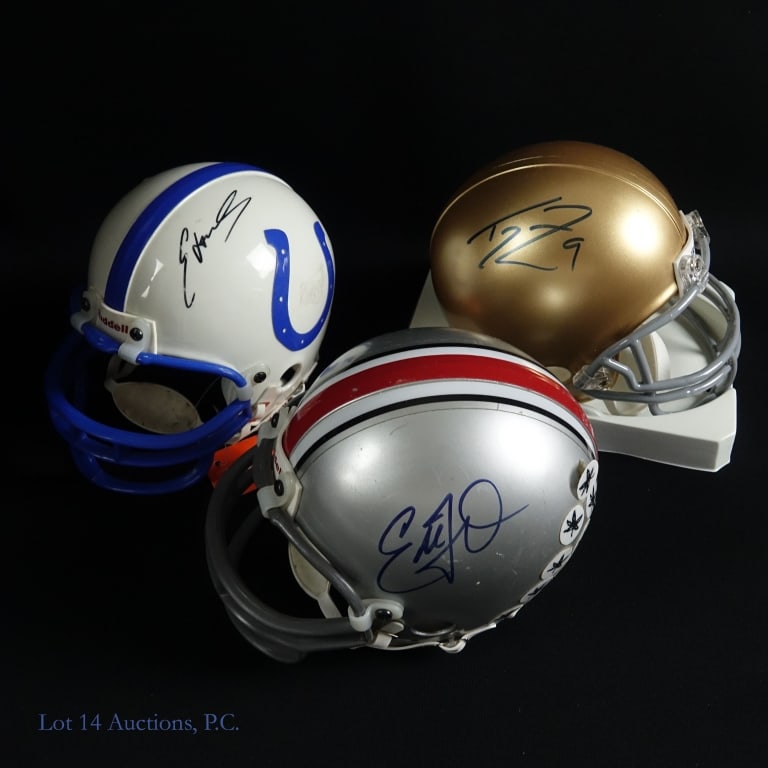 Signed Football Mini Helmets (3) - Jun 19, 2025 | Lot 14 Auctions In Il