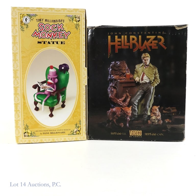 Hellblazer, Sock Monkey Statues, Dc, Dark Horse - Jun 19, 2025 | Lot 14 ...