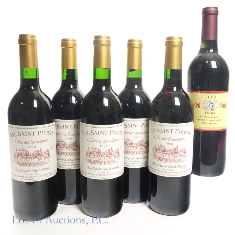 Val Saint Pierre, Red Cellars Brick Red Wine (6) Auction