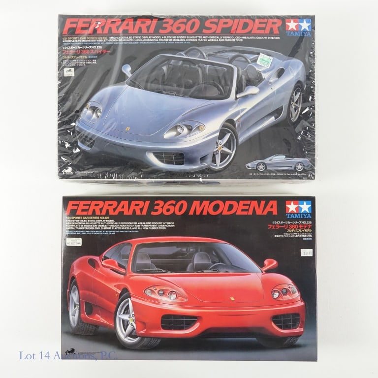 Tamiya Ferrari 360 Car Model Kits (2) - Jul 17, 2025 | Lot 14 Auctions ...