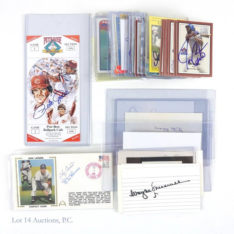 34 Signed Baseball Cards & Index Cards - Jul 31, 2025 | Lot 14 Auctions ...