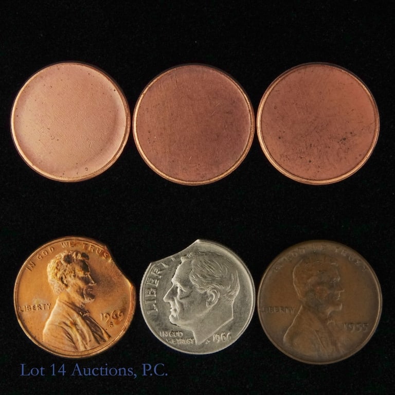 Various U.s. Mint Error Coins (6) Auction
