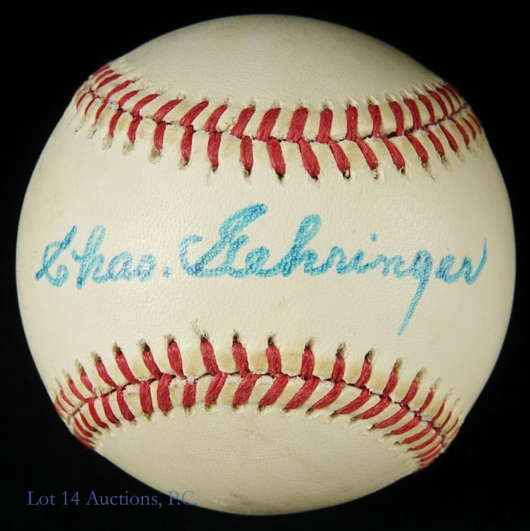 Charles Gehringer Signed Baseball No Coa Auction