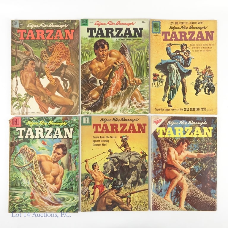 Tarzan Comic Books, 10c. - 15c. (+70) Auction