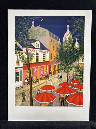 Artist: Francois "fanch" Ledan (french, 1949 ) Title: The Square ...