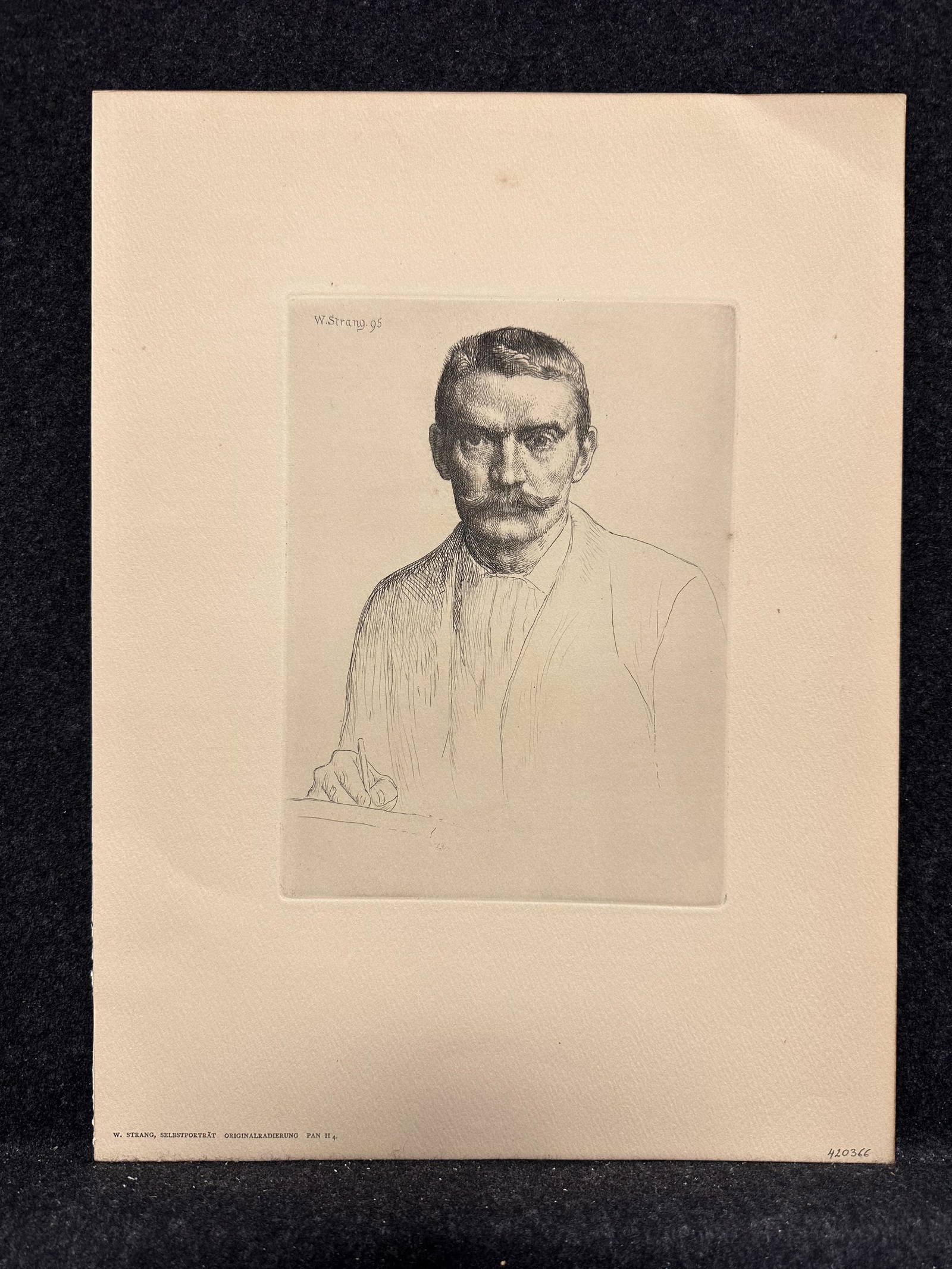 William Strang, Signed In The Plate Original Etching Auction