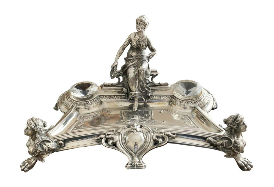 Art Nouveau WMF Silver Plated Envelope Tray - Nov 27, 2019 | Napoleon's ...