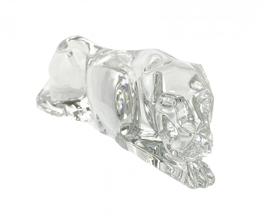 Large Baccarat French Crystal Panther Sculpture - Mar 03, 2020 ...