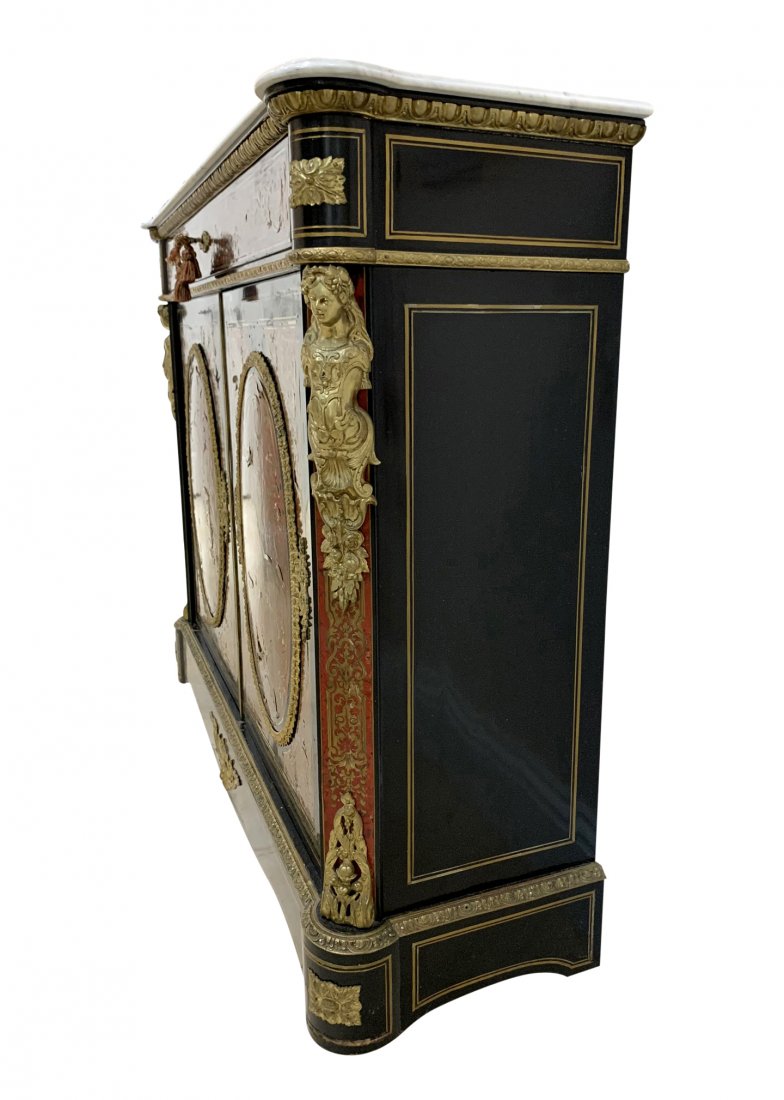 Antique French Empire Marble Bronze Boule Cabinet - Mar 03, 2020 ...