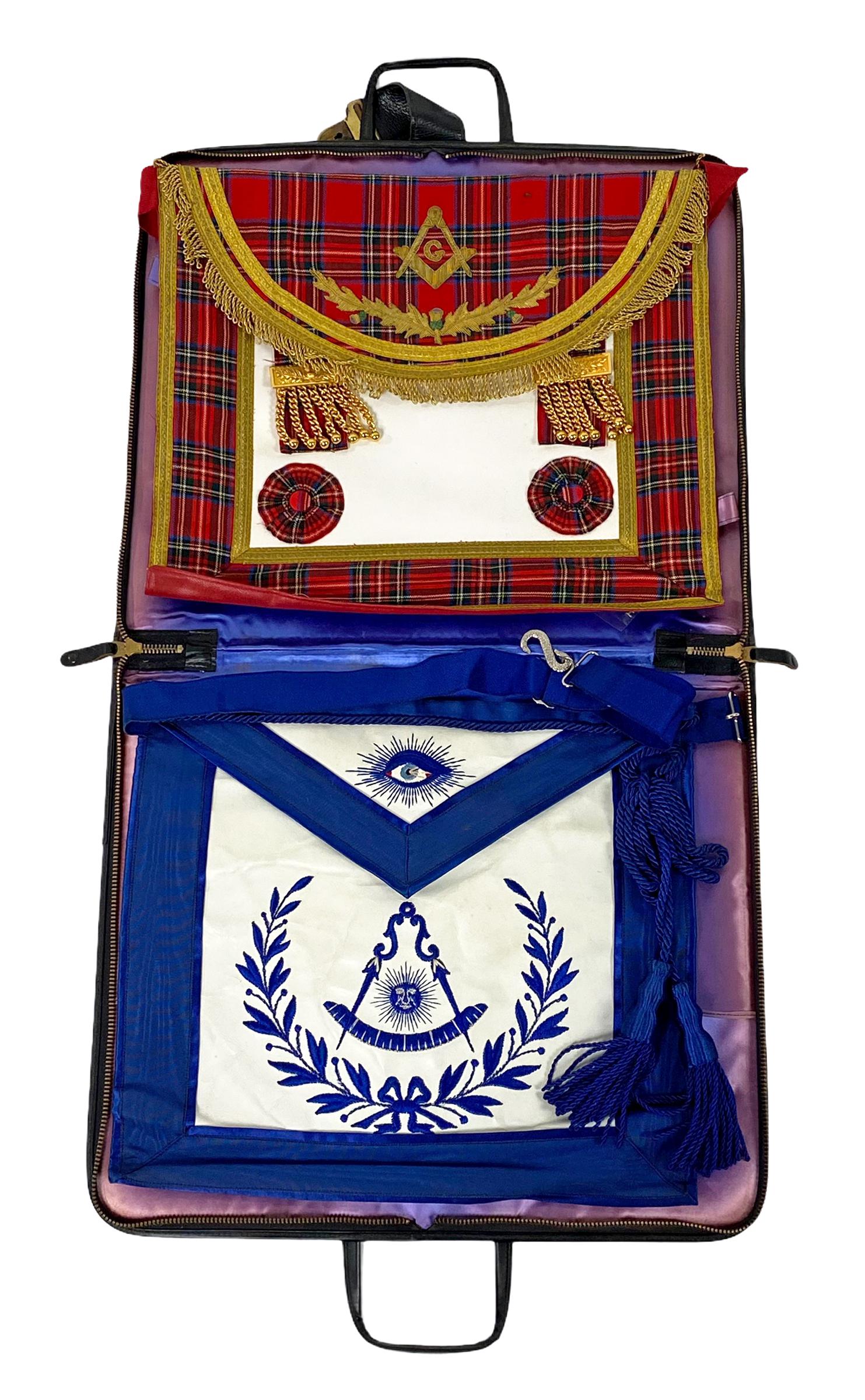 Two (2) Freemasonry Masonic Aprons w/ Case (#0138) on Jul 30, 2021 ...