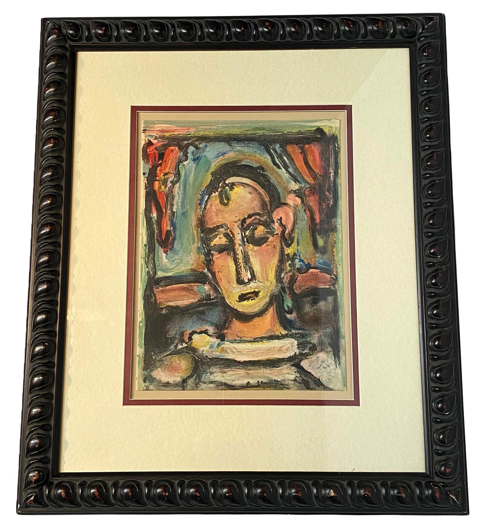 Georges Rouault Lithograph In Colors