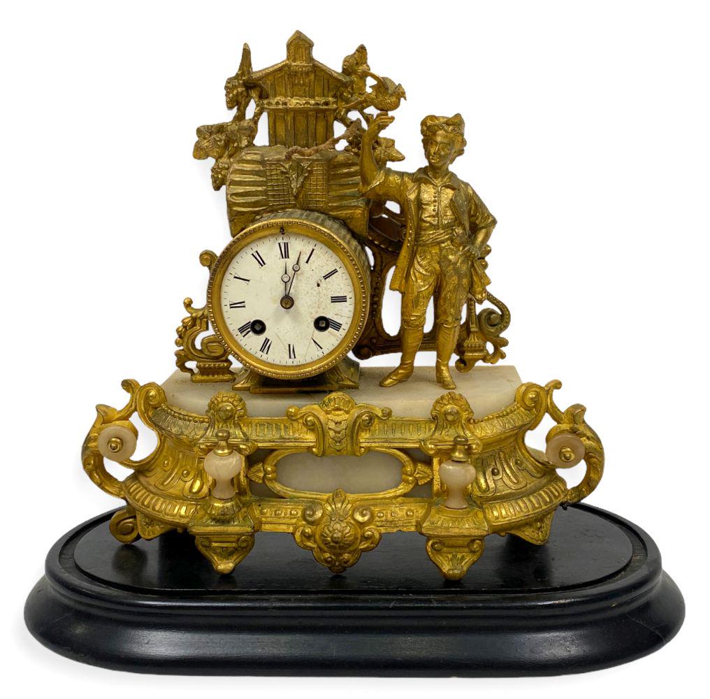 P.H. Mourey French Gilt Figural Mantle Clock - Mar 19, 2022 | Napoleon ...