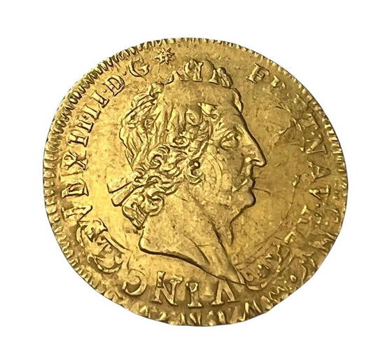 Antique French Double Louis D'or 22k Gold Coin