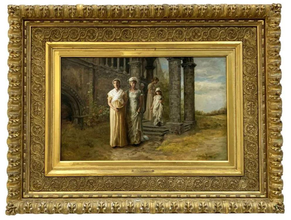 Gabrielle Clements "the Vesper Hour" Oil Painting Auction