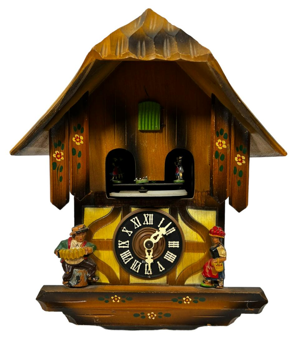 West German Hand Painted Cuckoo Clock Auction