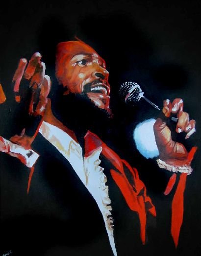 174: 174** Marvin Gaye painting by James Wilkinson