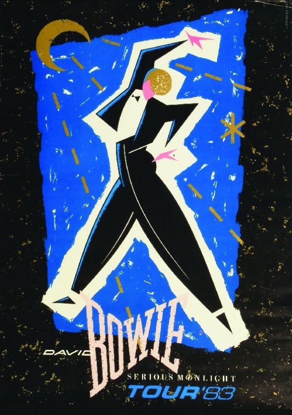 288: David Bowie "Serious Moonlight" Tour poster, 1983