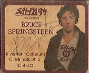 Signed Springsteen Pass