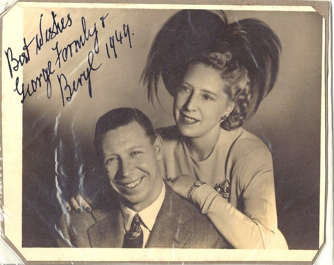 George Formby & Beryl signed photograph