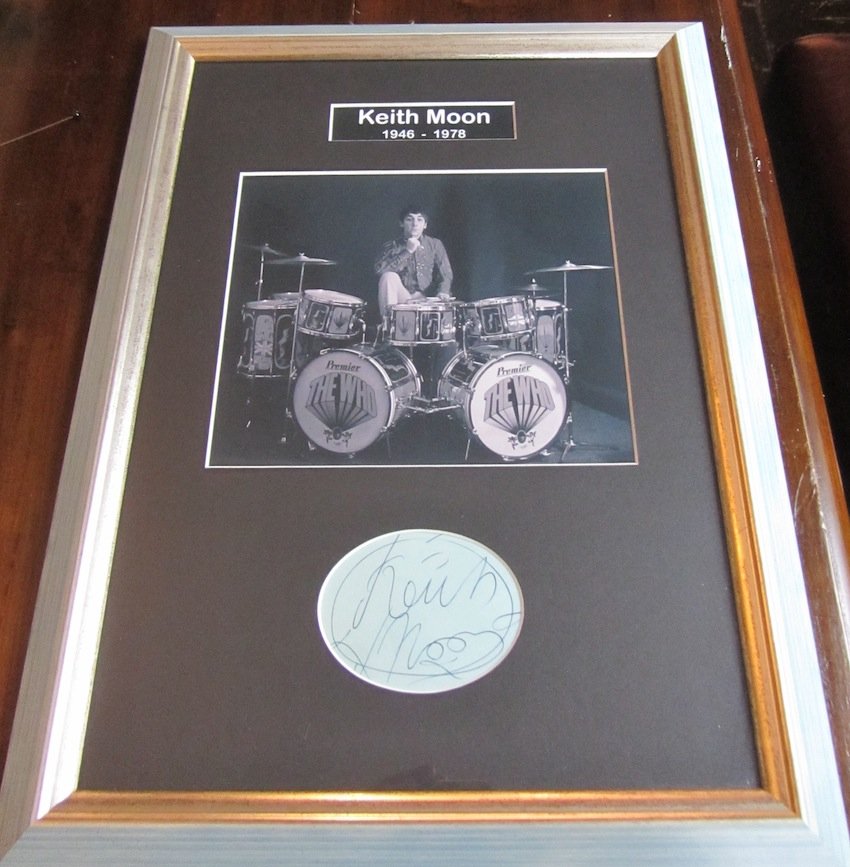 Keith Moon Autograph presentation - Dec 04, 2013 | THE FAME BUREAU LIMITED in United Kingdom