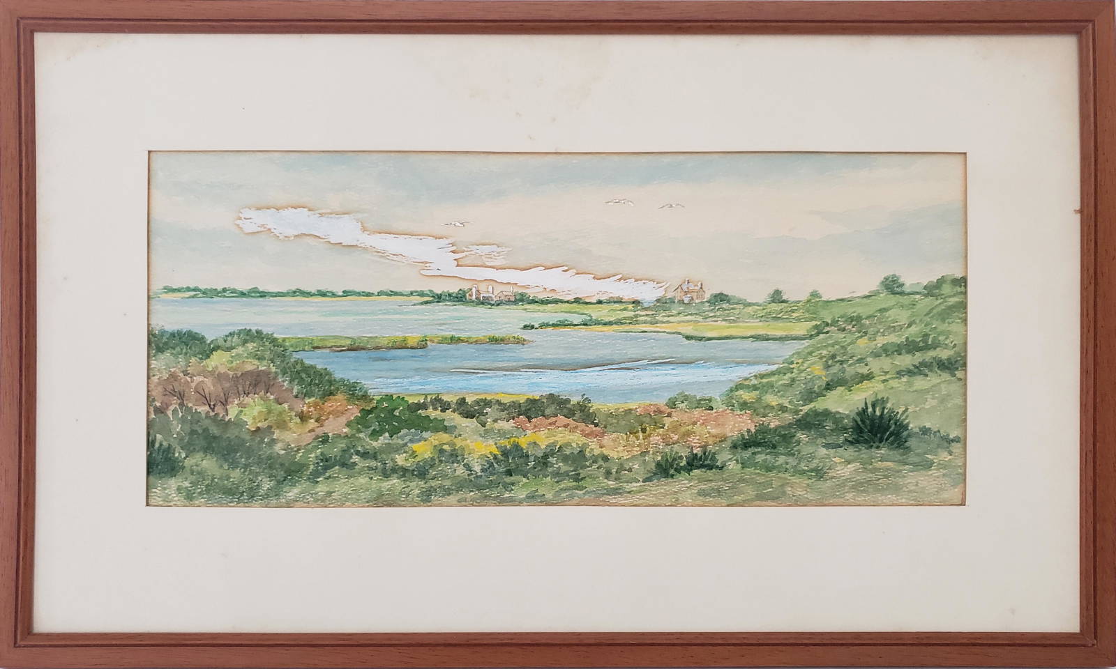 Harold Humphrey Watercolor "abrams Point, Nantucket" Auction