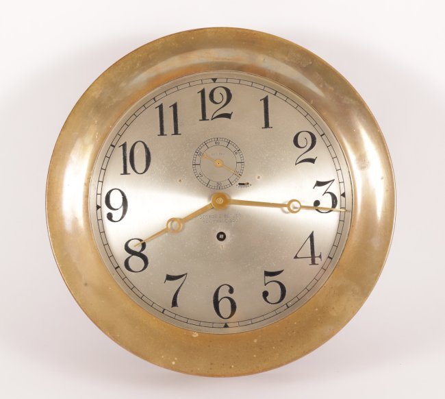 Chelsea 10 Inch Dial Pilot House Clock, Circa 1915 1919