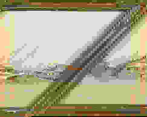 Jed Foster Watercolor On Paper "nantucket Harbor", Circa 1953 Auction